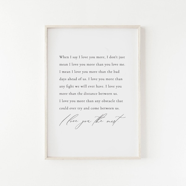 Love You Most - Etsy