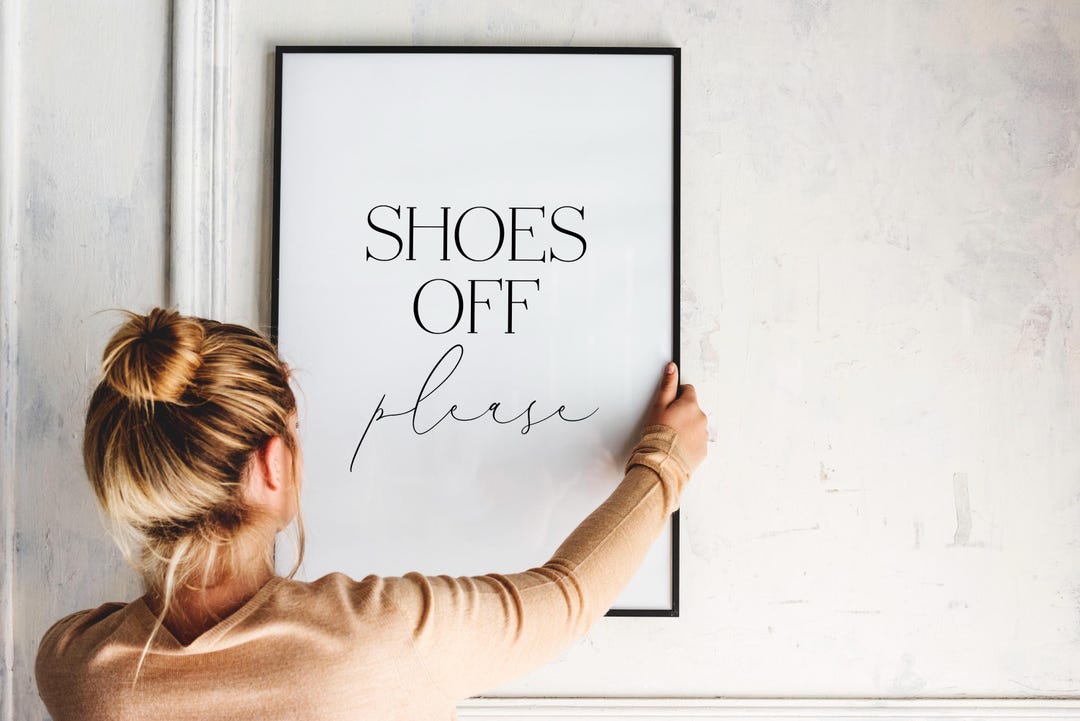Shoes off Please Printable Poster, Take Shoes off Please, Remove Shoes ...