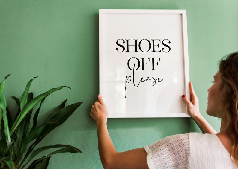 Shoes off Sign, Remove Shoes Sign, No Shoes Sign, Please Remove Your ...