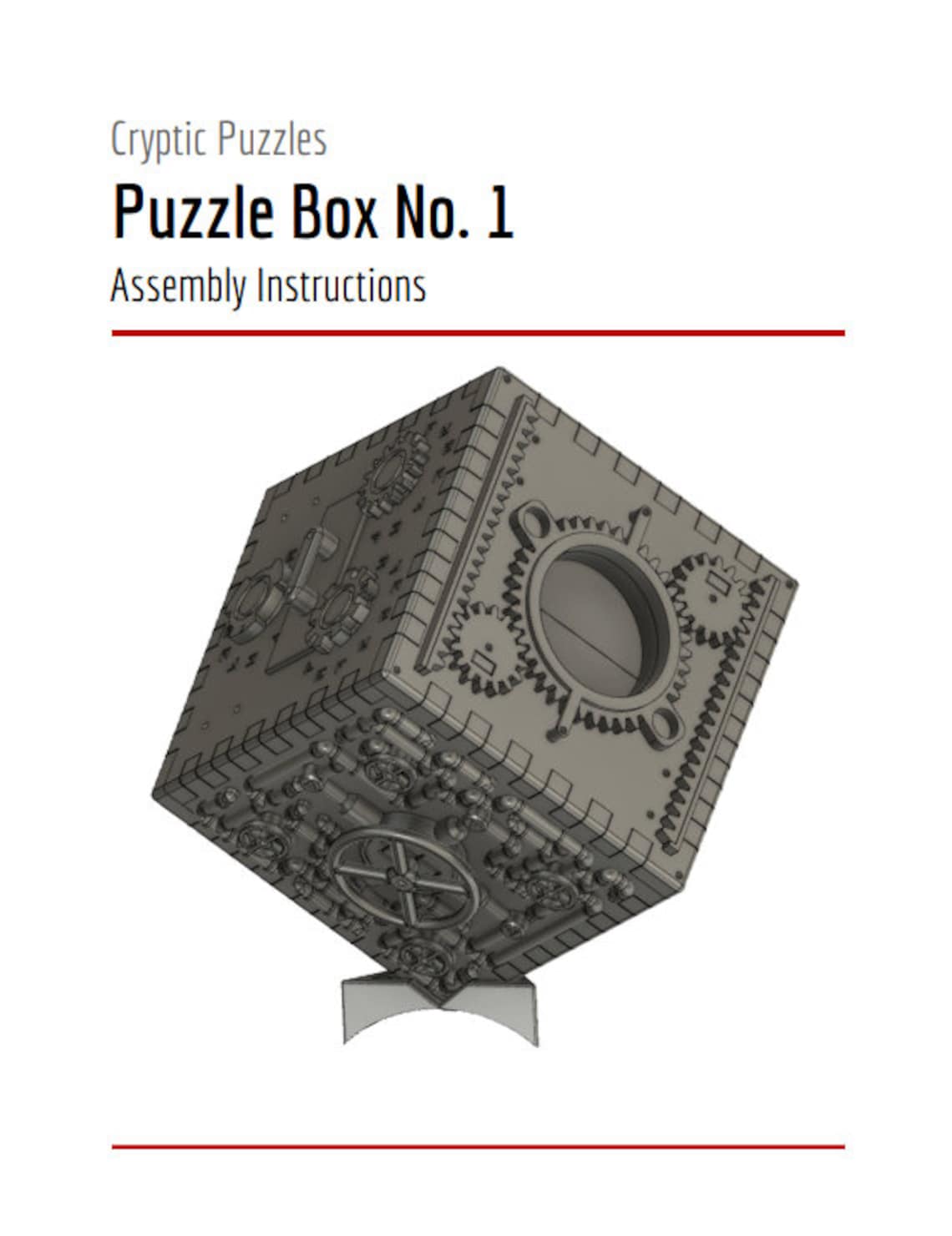 Puzzle Box No. 1 STL Files & Assembly Instructions - Etsy