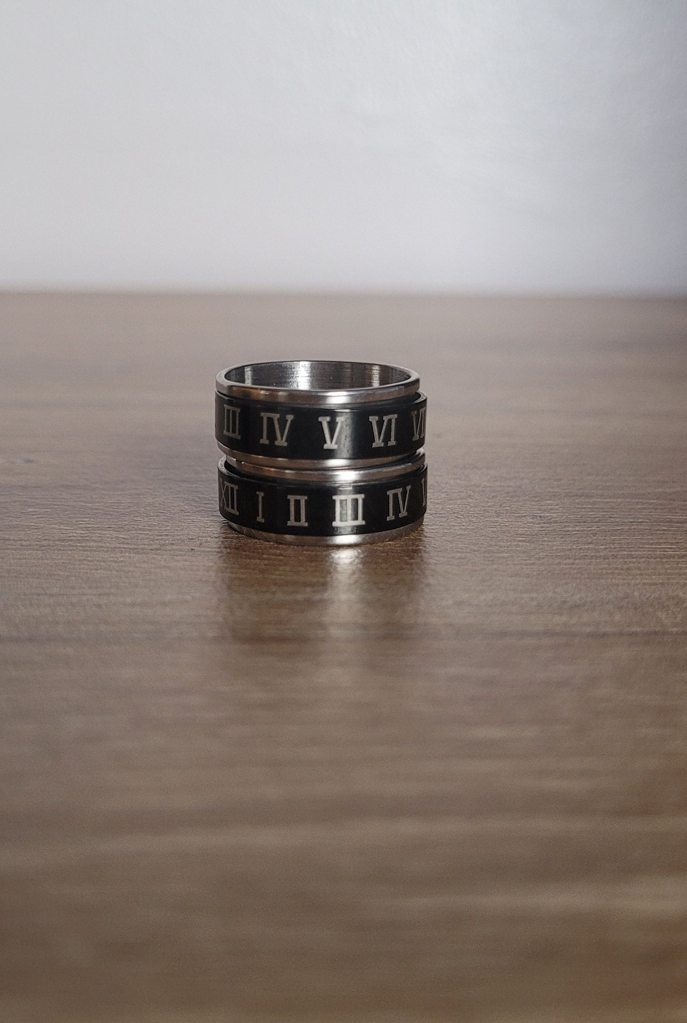 Roman Numerals Spinning Ring Spinner Ring Anxiety Ring - Etsy