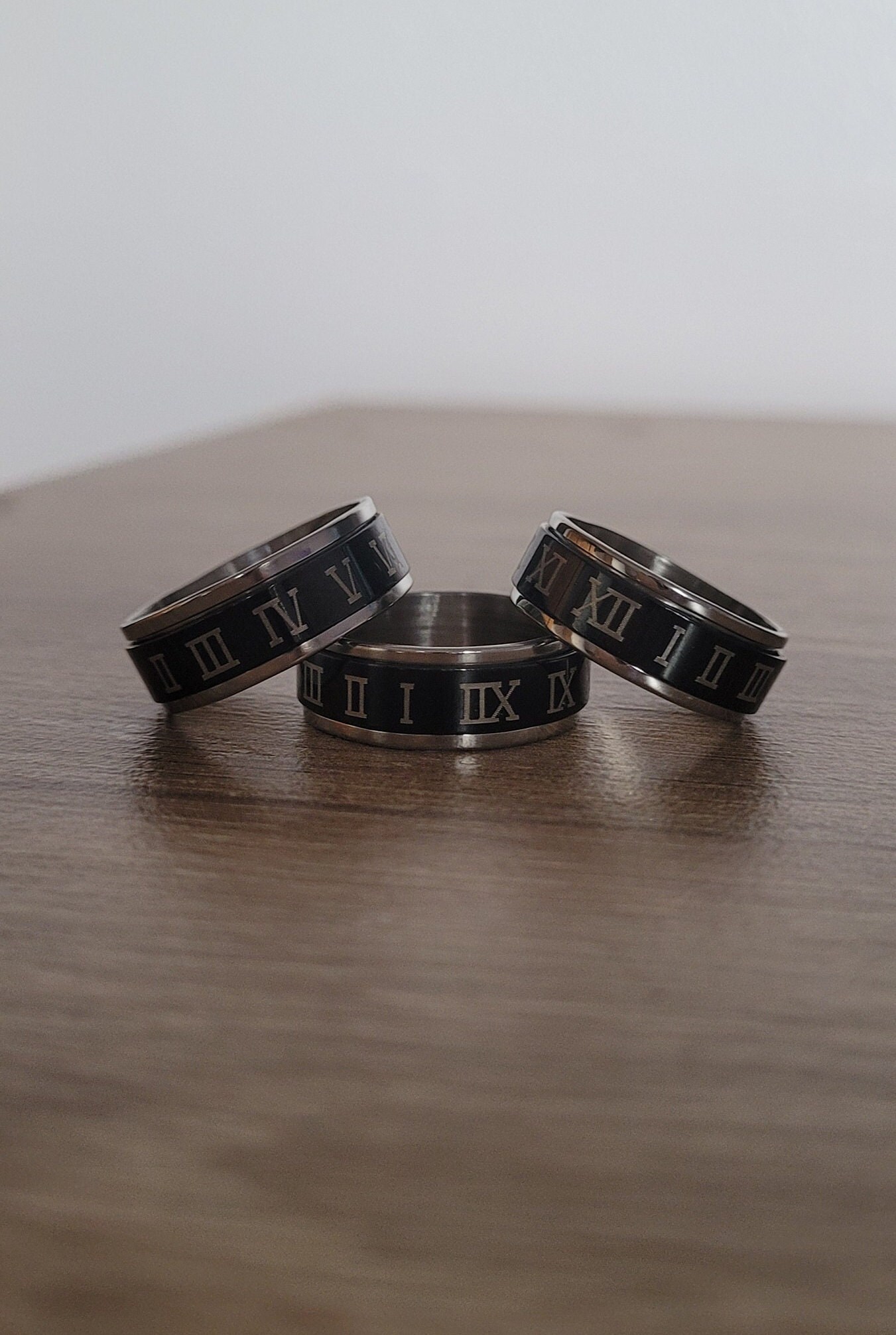 Roman Numerals Spinning Ring Spinner Ring Anxiety Ring - Etsy