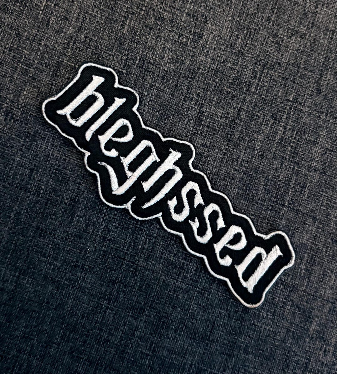 Embroidered Metal/metalcore/emo Patch "bleghssed" - Etsy