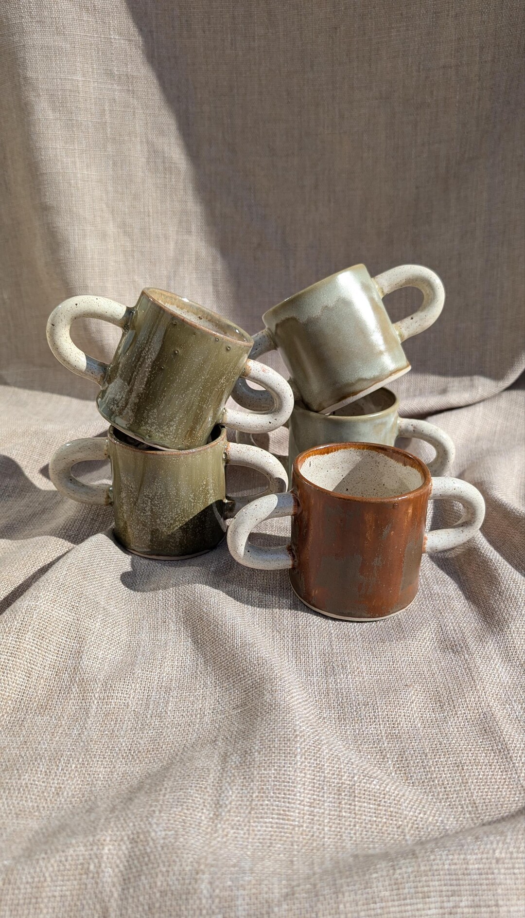 Double Handled Ceramic Mug Earth Collection - Etsy