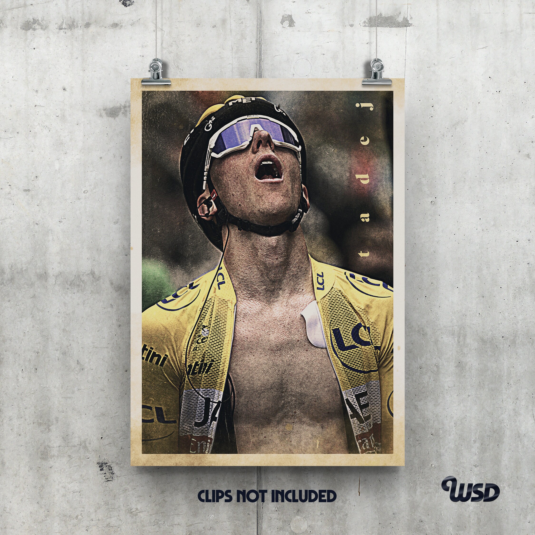 Tadej Pogacar Tour De France Poster