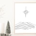 The Star line PRINTABLE Winter Christmas Christian Nativity Modern ...