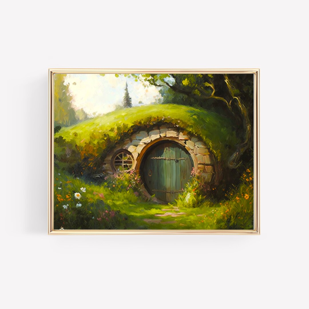 The Shire VI — PRINTABLE Oil Artwork Digital Download Painting Lotr ...