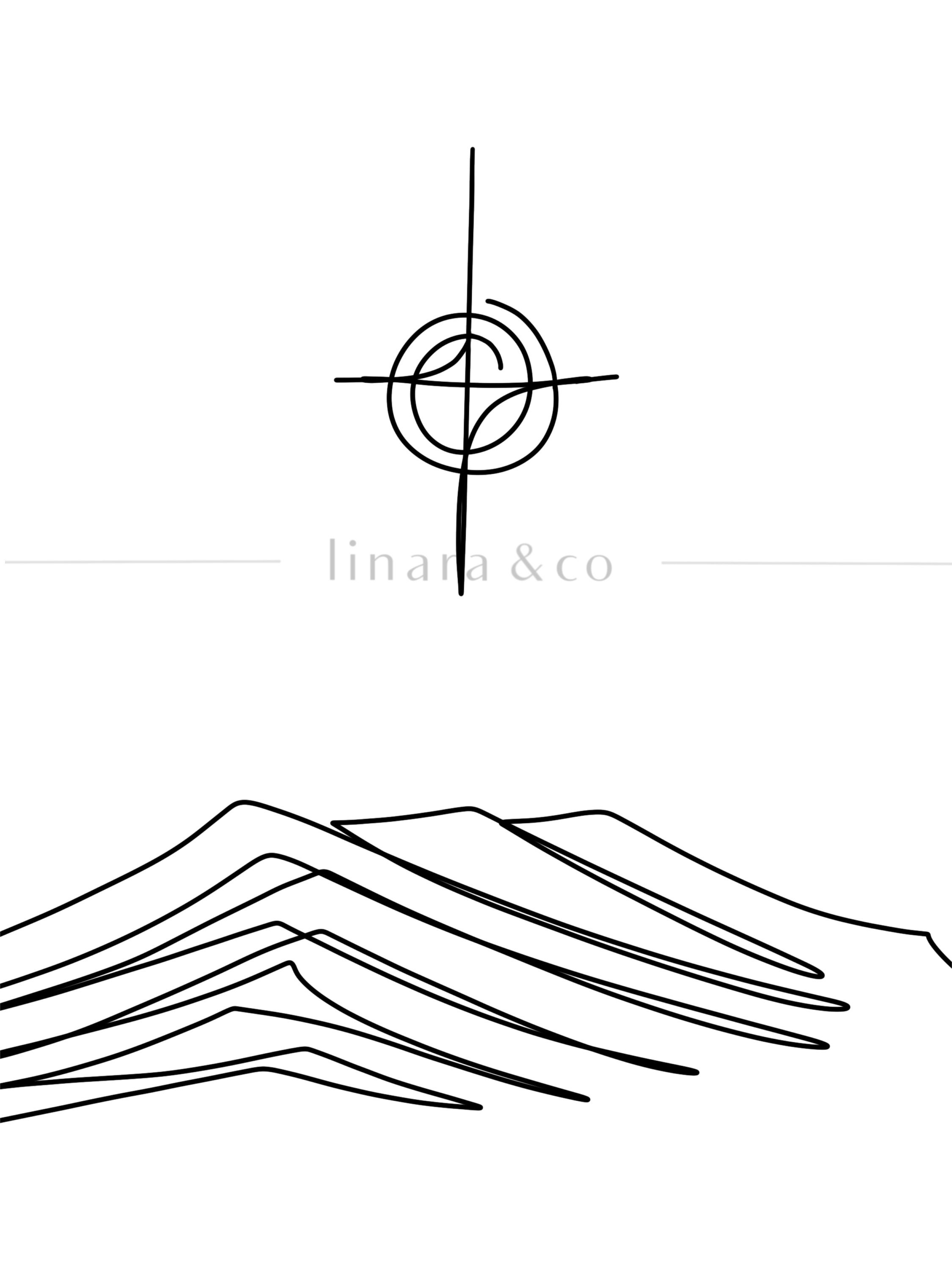 The Star line PRINTABLE Winter Christmas Christian | Etsy