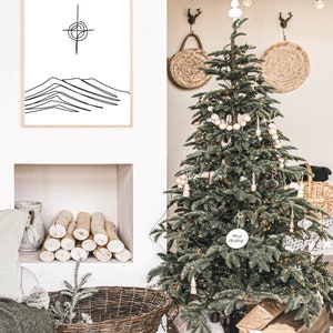 The Star line PRINTABLE Winter Christmas Christian Nativity Modern ...