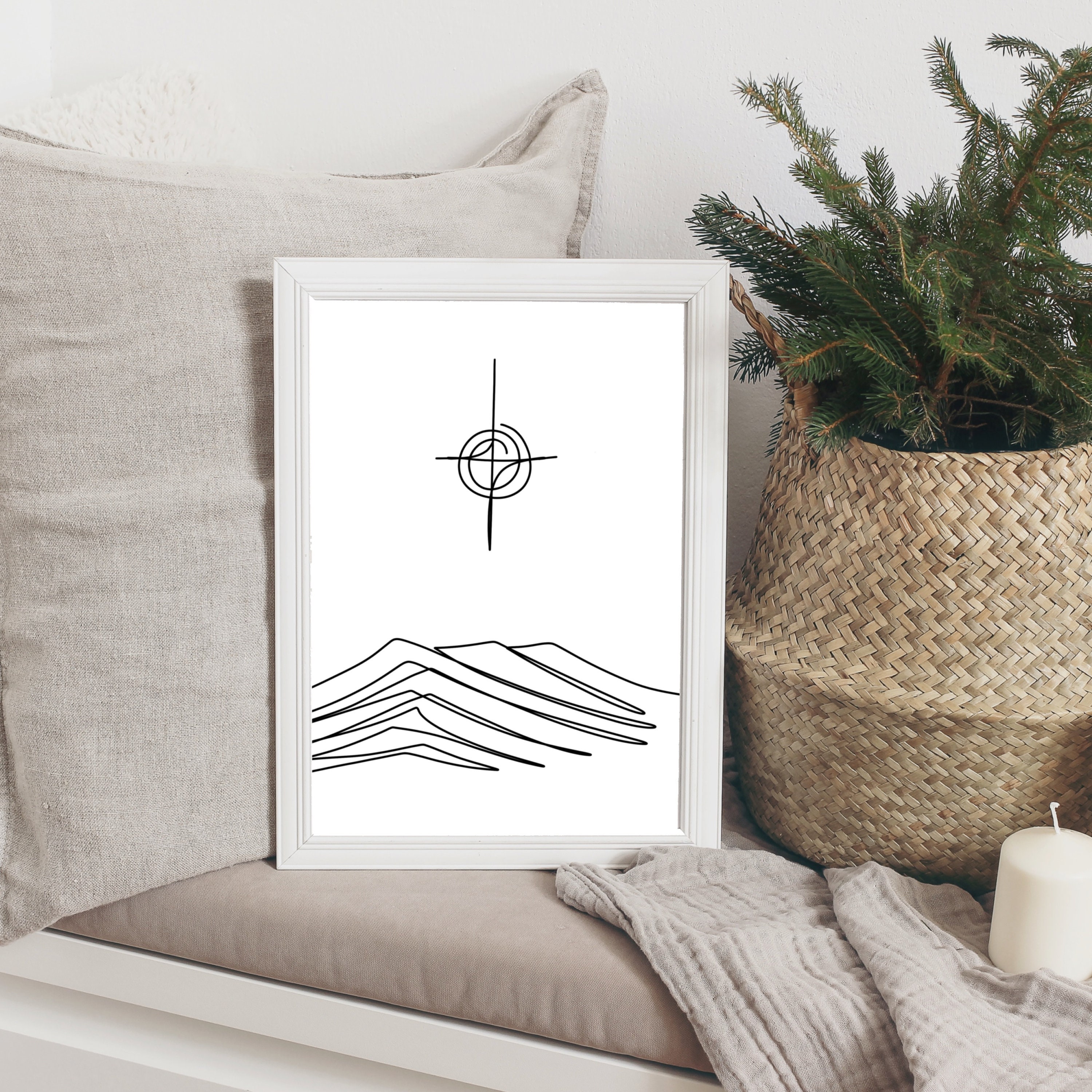 The Star line PRINTABLE Winter Christmas Christian - Etsy