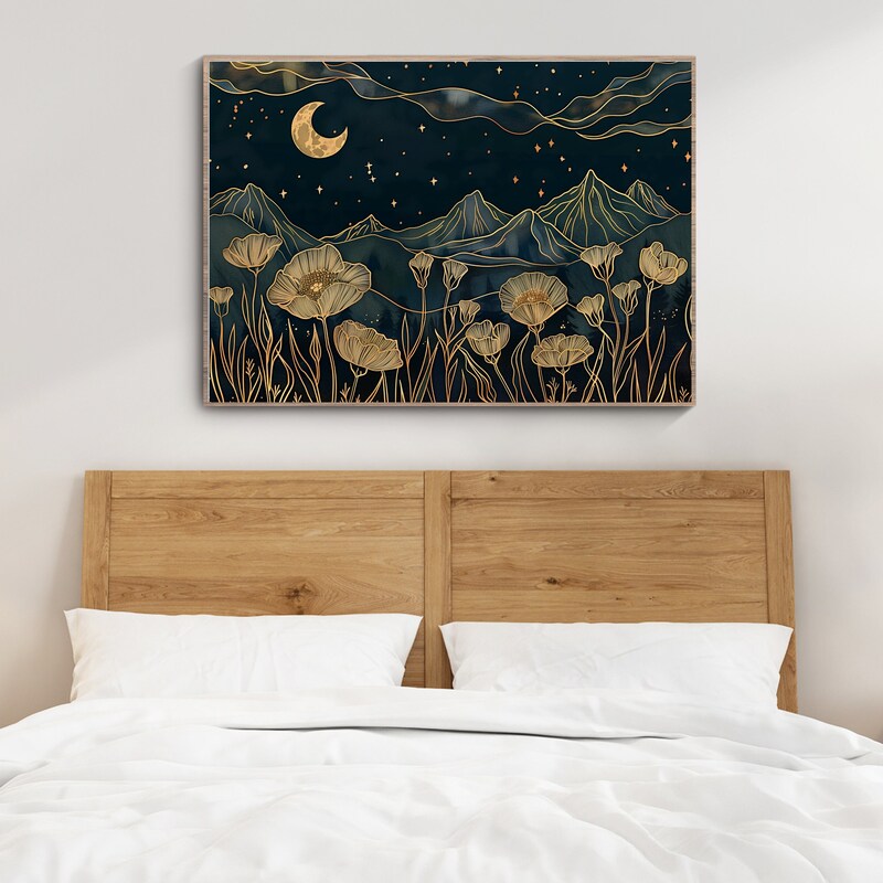 Moon Art - Etsy