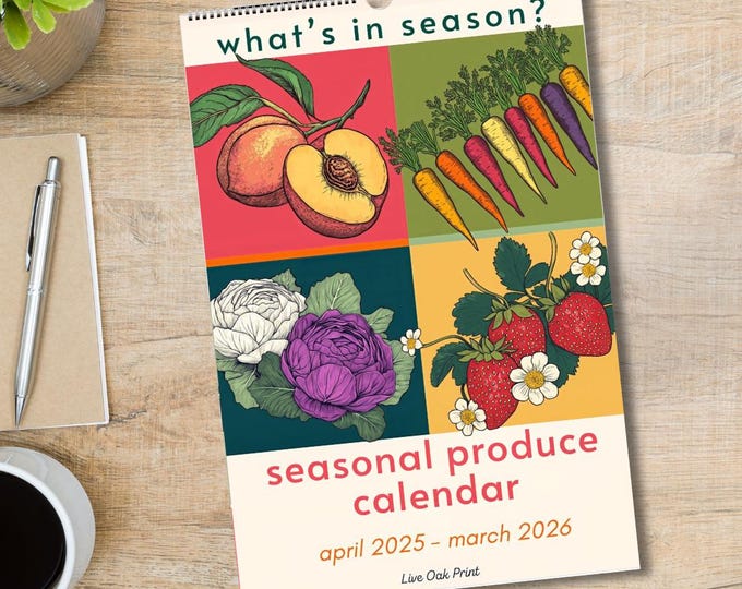 2025 Pasta Calendar - Etsy