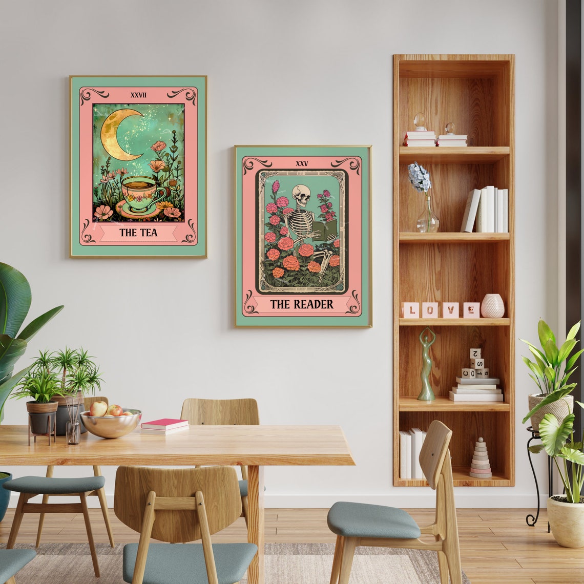 The Tea Tarot Print - Tea Tarot Card - Botanical Tea Print - Gift for ...