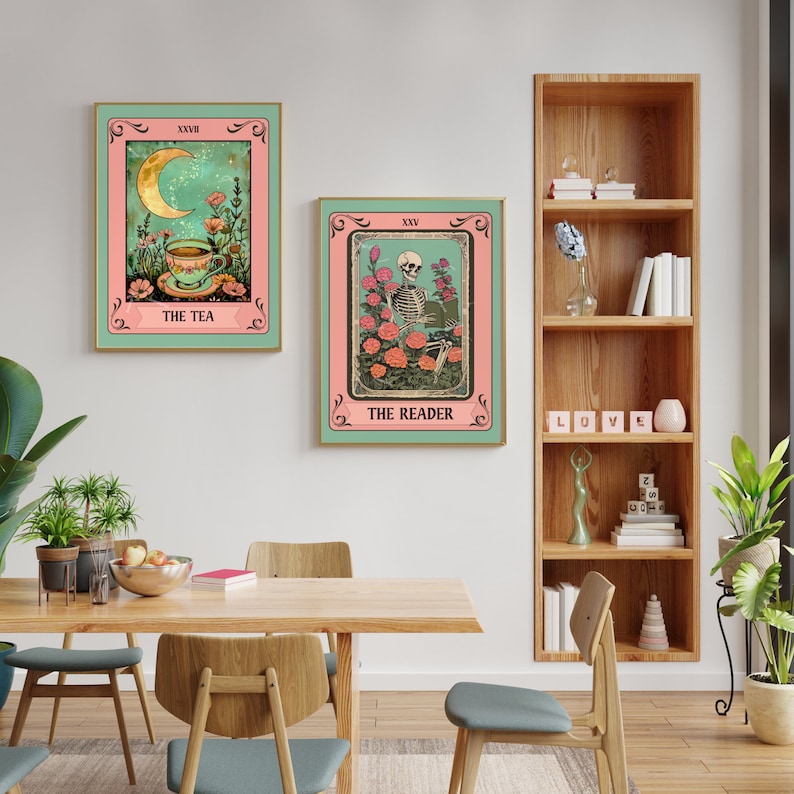 The Tea Tarot Print - Tea Tarot Card - Botanical Tea Print - Gift for ...