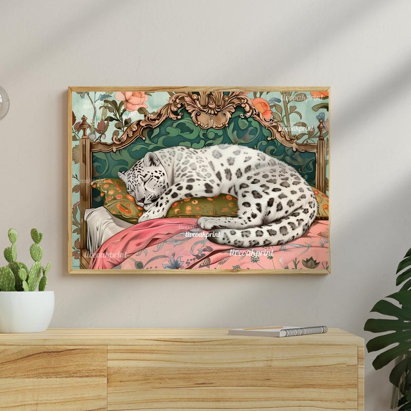 Snow Leopard Art Girls - Etsy UK