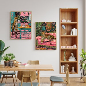 Kitchen Leopard Print - Leopard Kitchen - Maximalist Wall Art - Leopard ...