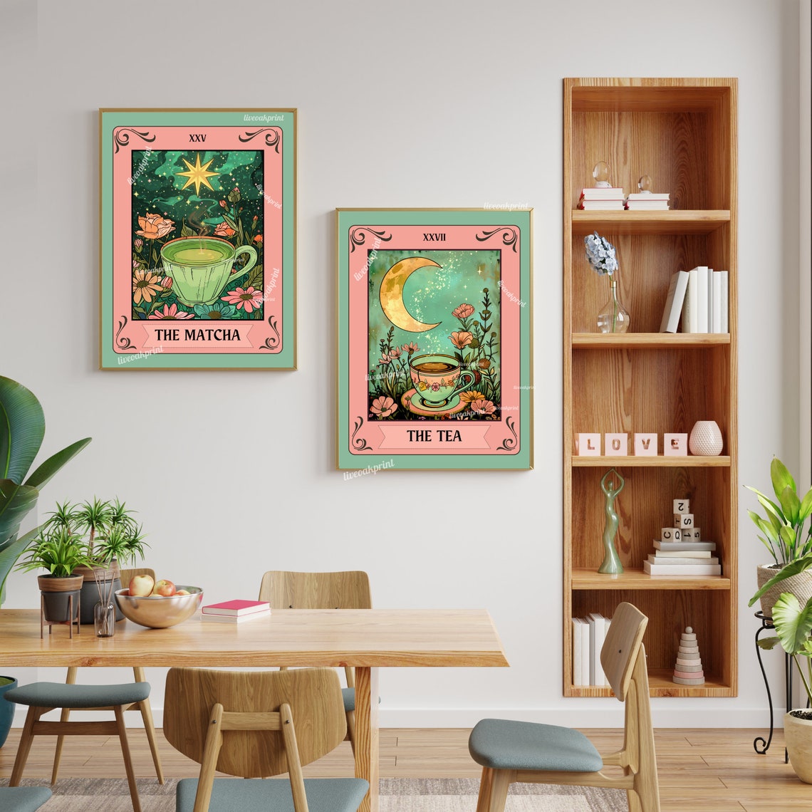 The Matcha Tarot Print - Matcha Print - Matcha Wall Art - Matcha ...
