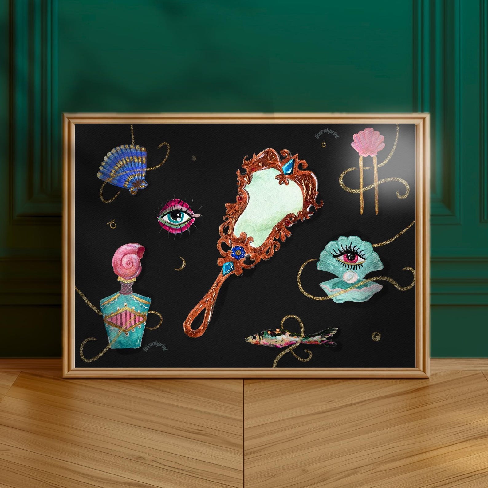 Underwater Relics – Surreal Vanity Wall Art, Dark Ocean Mermaidcore ...