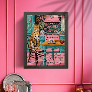 Kitchen Leopard Print - Leopard Kitchen - Maximalist Wall Art - Leopard ...
