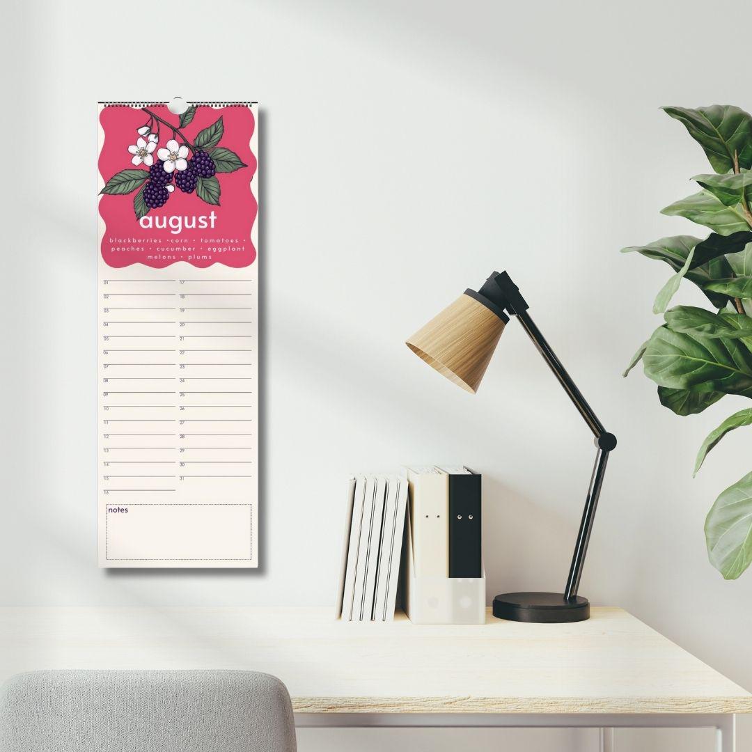 Seasonal Produce Perpetual Calendar – Date Book Colorful Forever ...