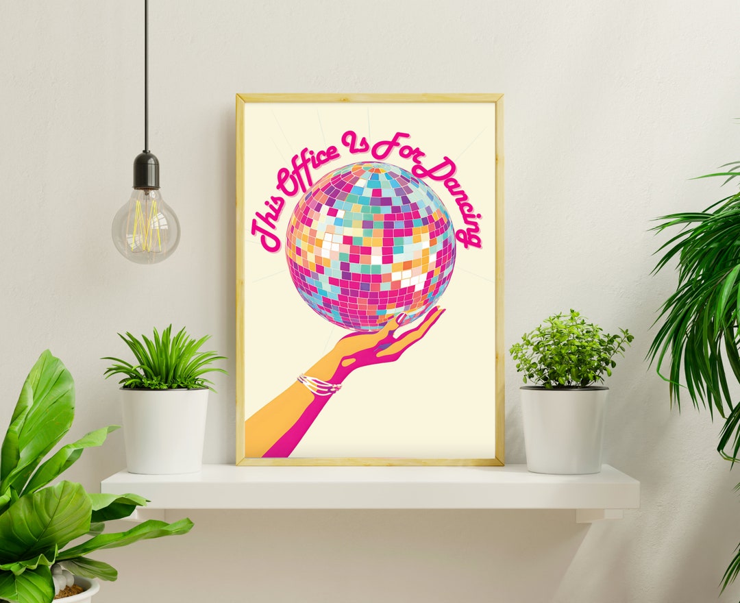 This Office is for Dancing - Disco Print - Kitchen Disco - 60s 70s ...