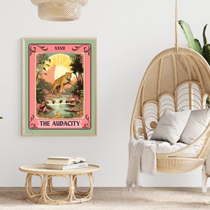 The Audacity Tarot Card Leopard Wall Art Boho Cheetah Wall Art the ...