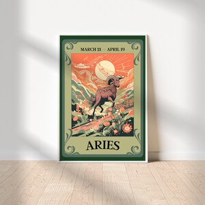 Aries Tarot Print - Aries Tarot Card Poster - Aries Wall Art - Aries ...