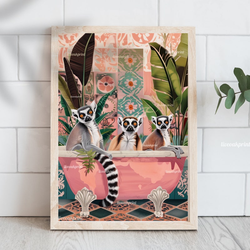Lemur Print - Etsy