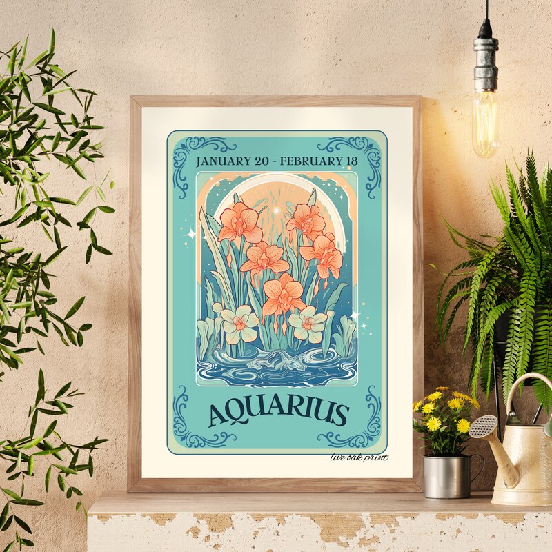 Aquarius Poster - Etsy