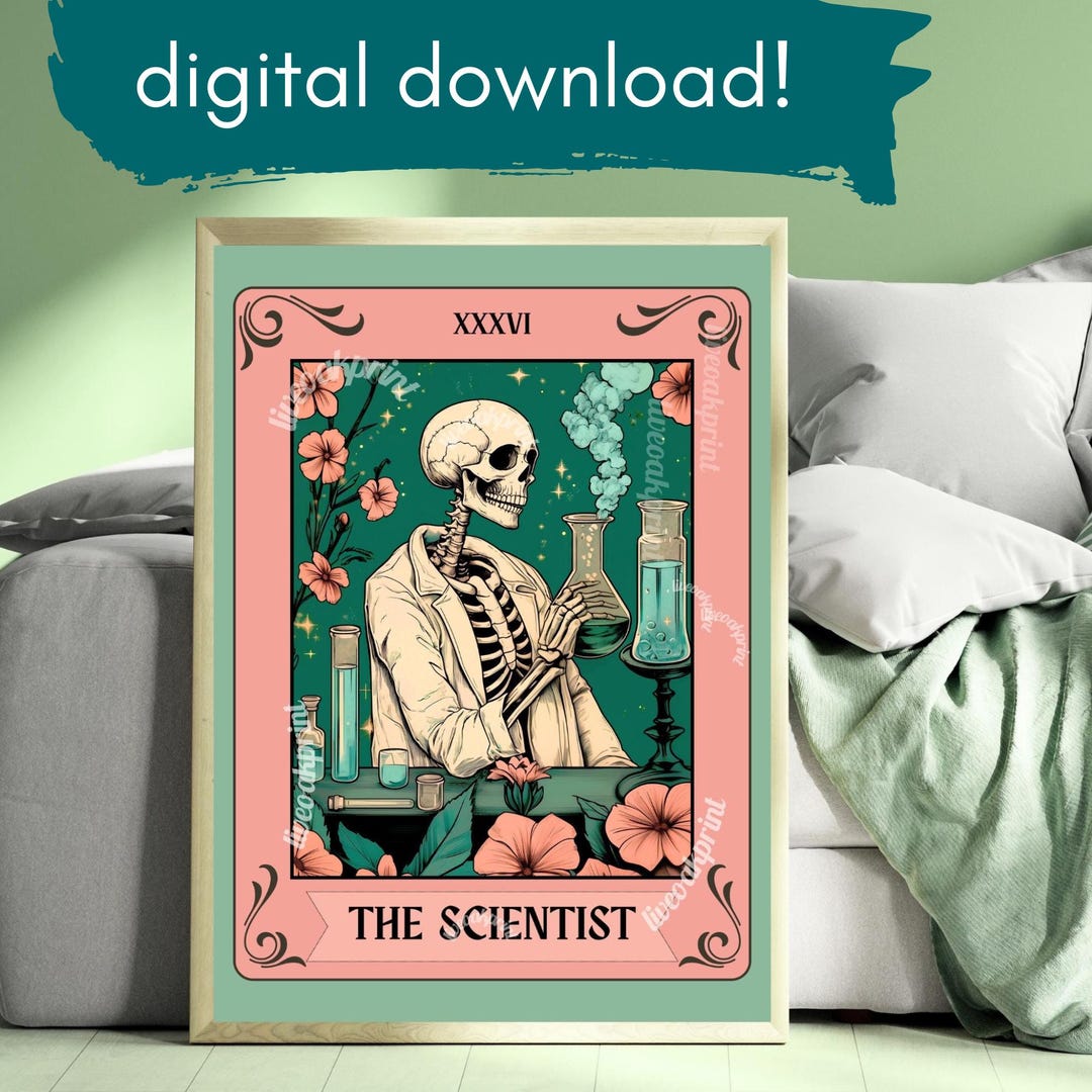 The Scientist - DIGITAL DOWNLOAD - Unique Art for Science Lovers ...