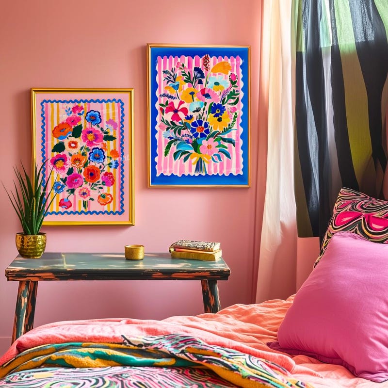 Bright Bold Print - Etsy