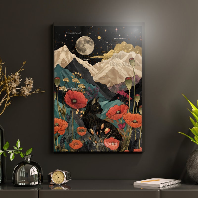 Whimsical Cat Art - Etsy