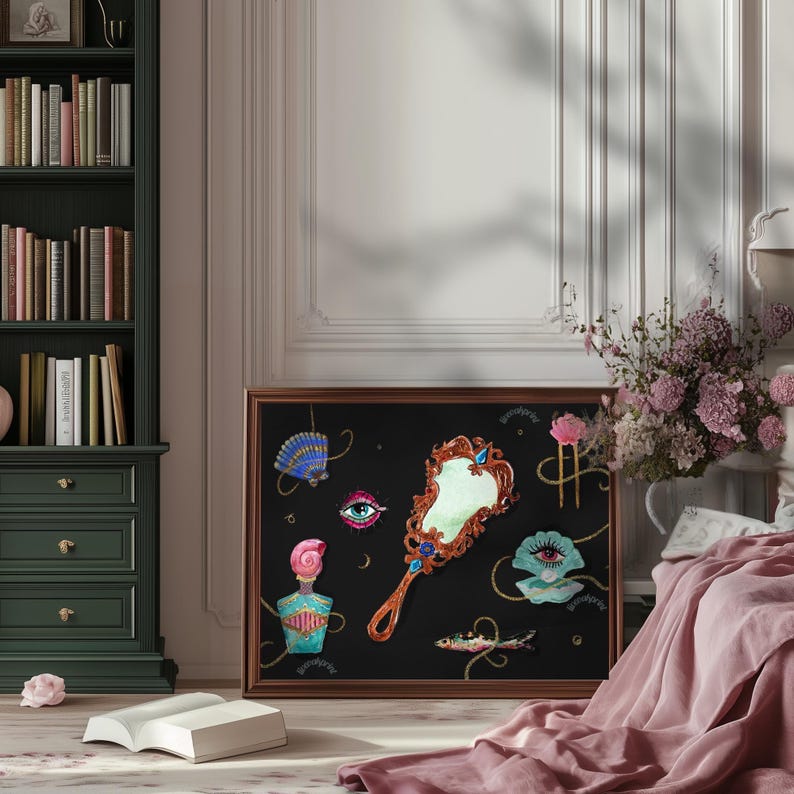 Underwater Relics – Surreal Vanity Wall Art, Dark Ocean Mermaidcore ...