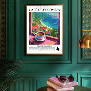 Café De Colombia Wall Art - Colombian Coffee Print Colombia Kitchen ...