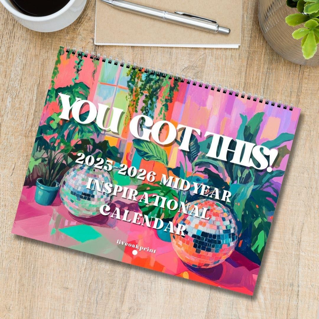 2025–2026 Inspirational Calendar – July Start Wall Calendar – Mid Year ...