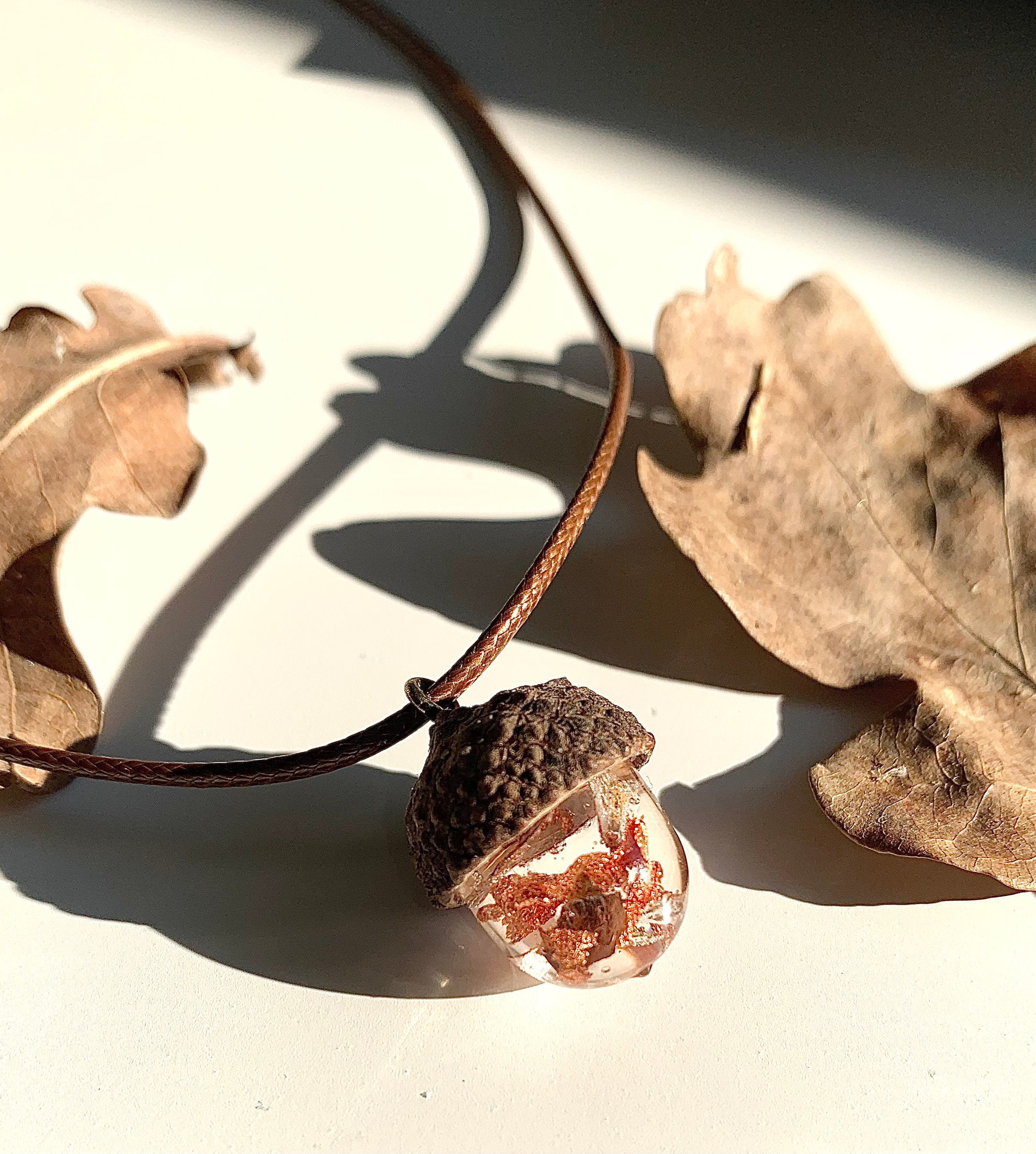 Real Oak Acorn Shell and Resin, Natural Jewelry - Etsy