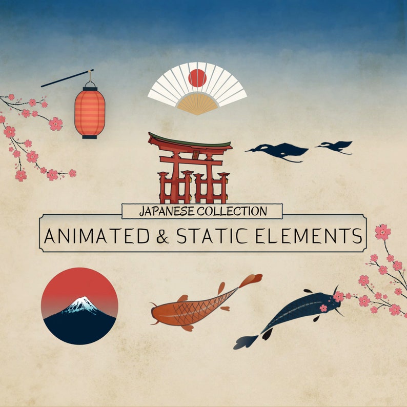 Animated Twitch Overlay Japanese Sakura Stream Package - Premade ...