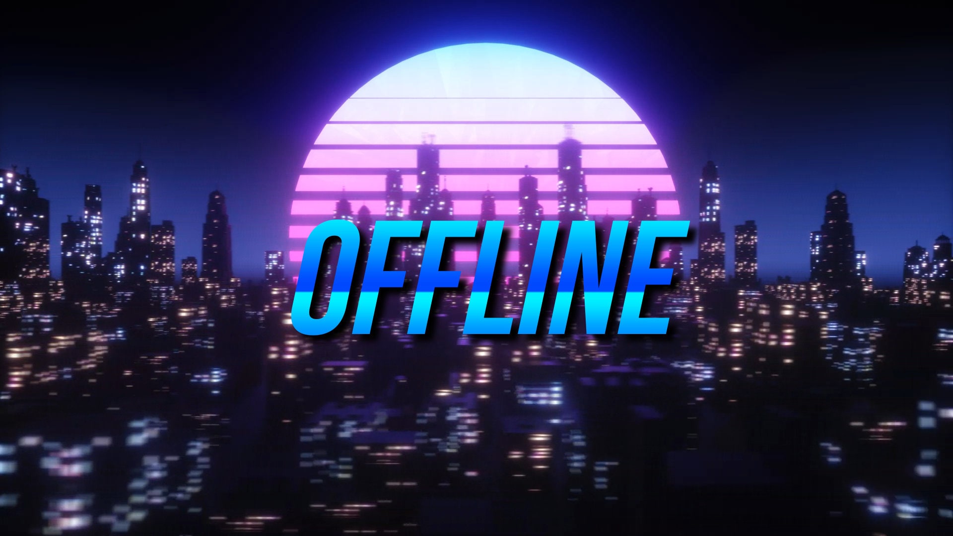Animated Twitch Overlay Neon Night City Skylight Stream Pack | Loading ...