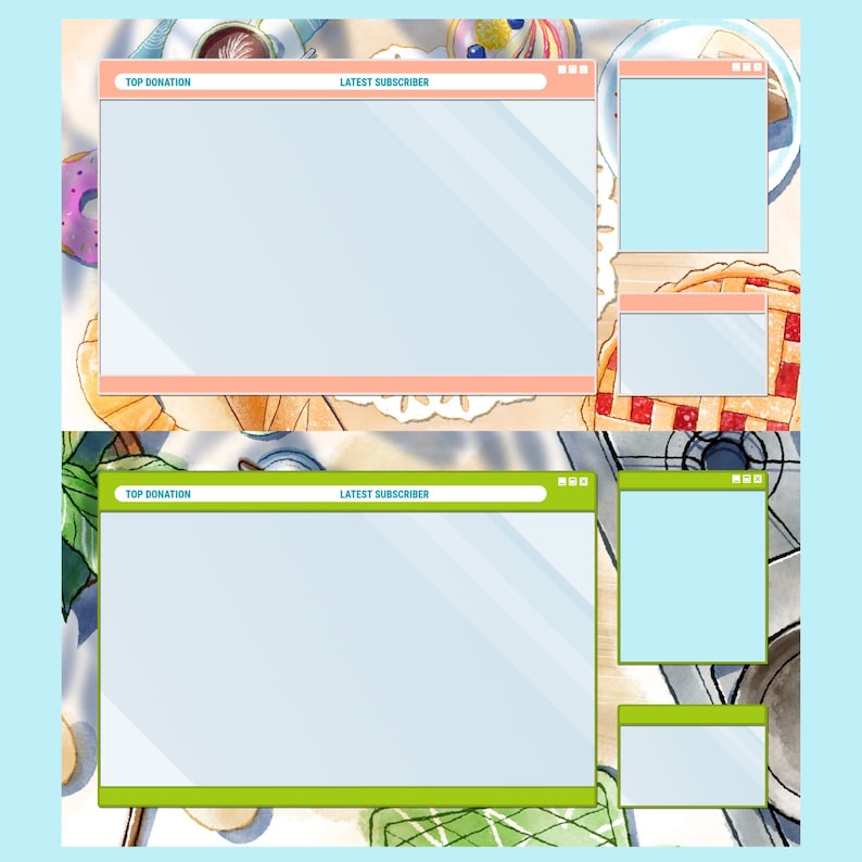 Animated Cute Twitch Overlay Cooking Chef Stream Pack - Etsy