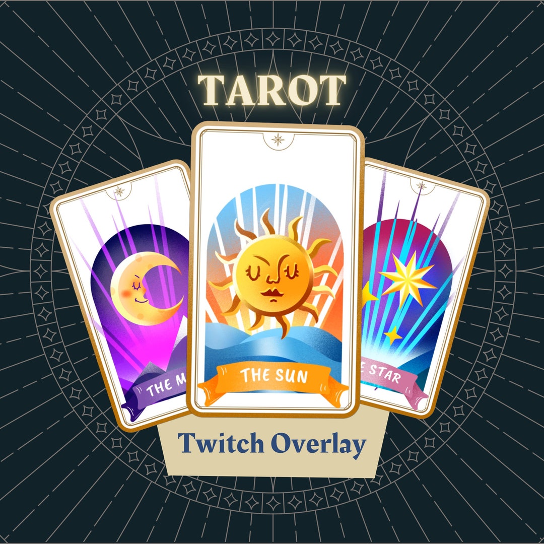 Animated Twitch Overlay Witch Tarot Twitch Stream Pack | Stream Scenes ...