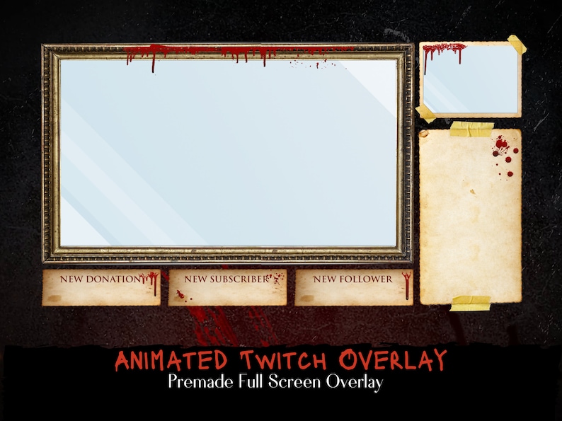 Animated Dead by Daylight Twitch Overlay – Horror Stream Package - Etsy