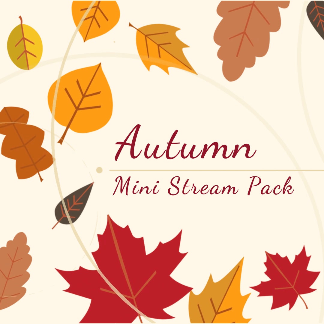 Animated Twitch Overlay Autumn Fall Vibe Stream Package - Stream Scene ...