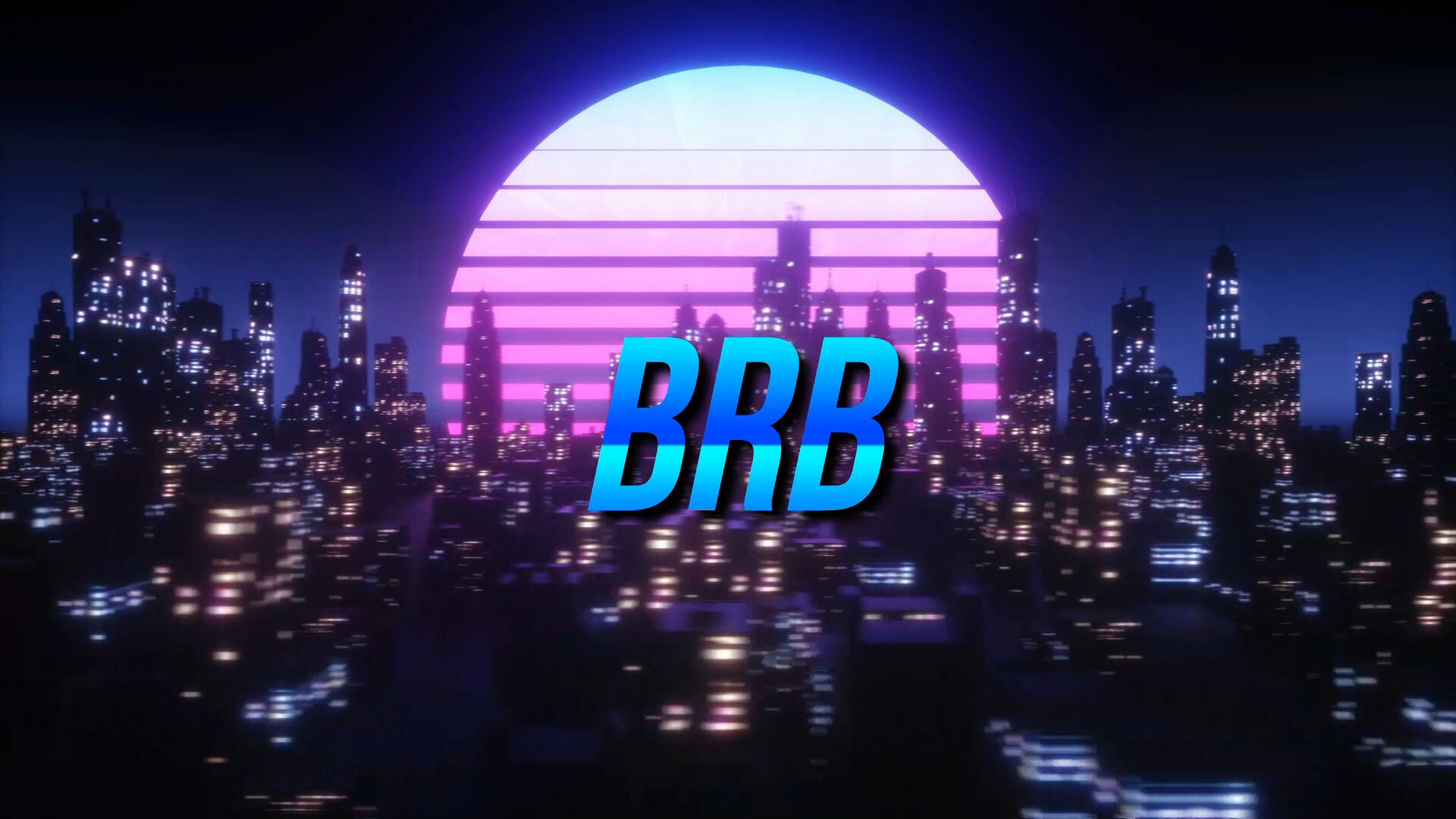 Animated Twitch Overlay Neon Night City Skylight Stream Pack | Loading ...