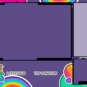 Animated Twitch Overlay LGBTQ Pride Month Rainbow Stream Gaymer Pack ...