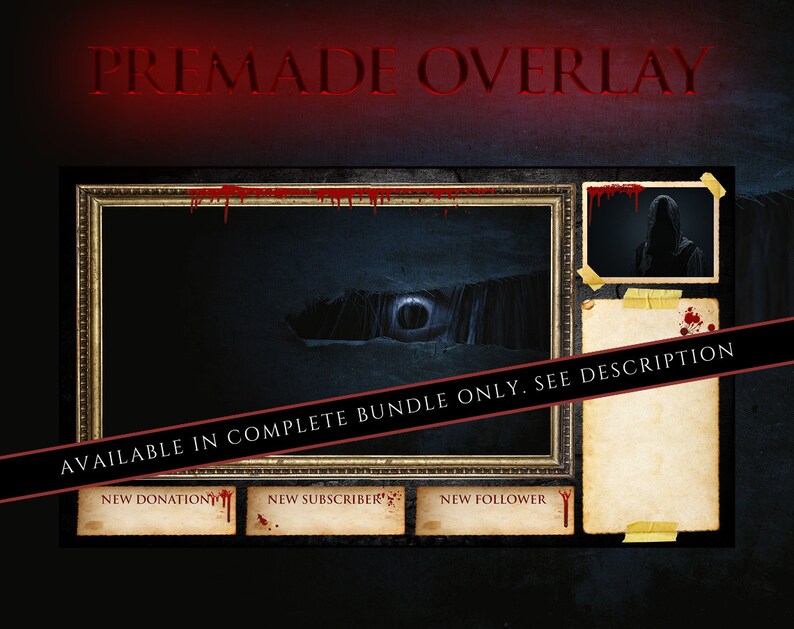 Animated Twitch Overlay Horror Stream Loading Scenes - Starting Soon ...