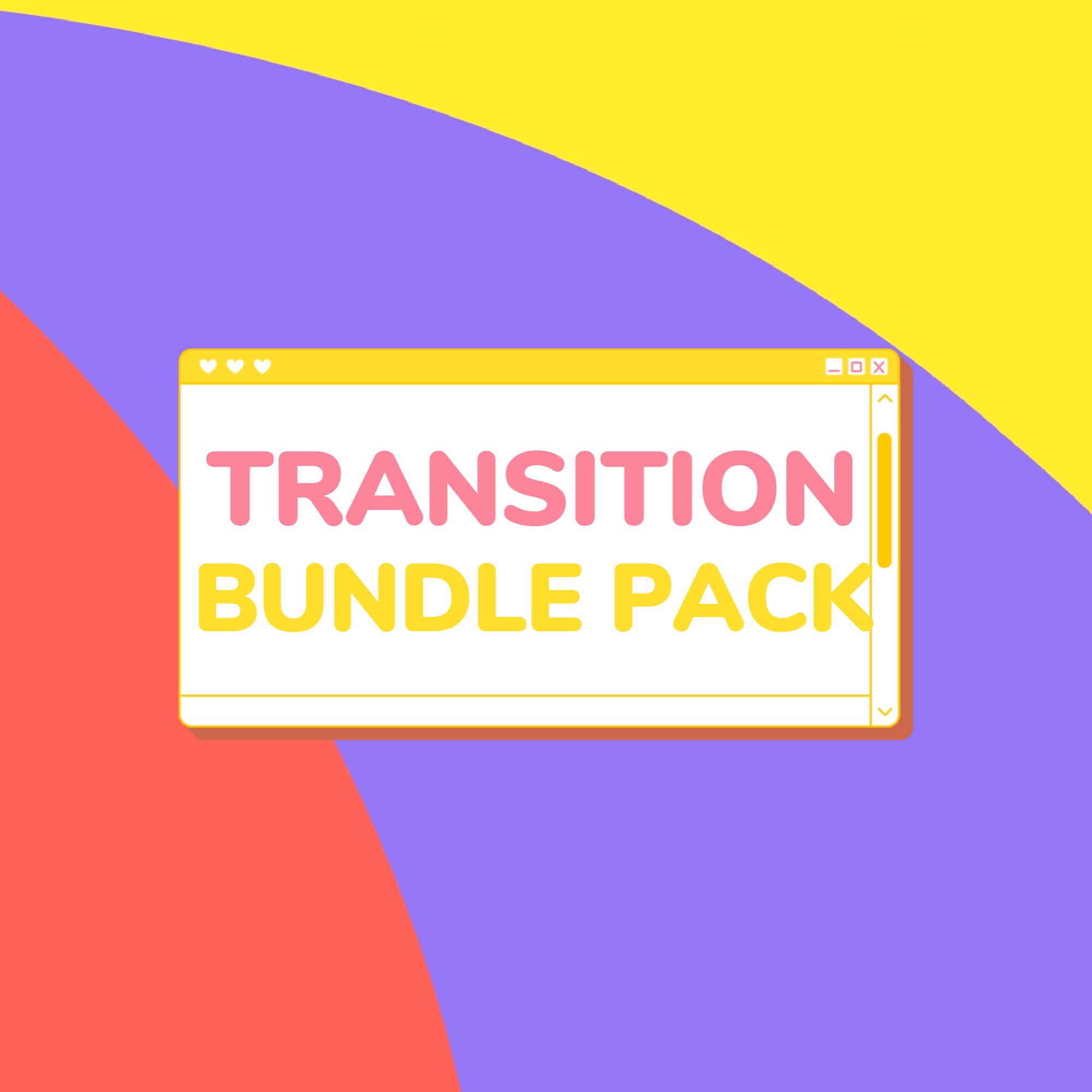 Animated Colorful Stinger Transition Bundle Set Twitch | Etsy