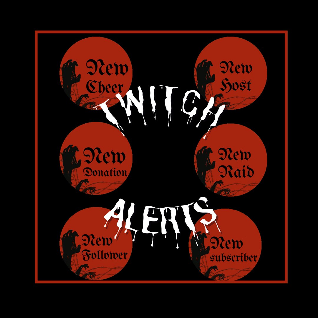 Animated Halloween Horror Twitch Alerts Bundle New Donation, Cheer ...