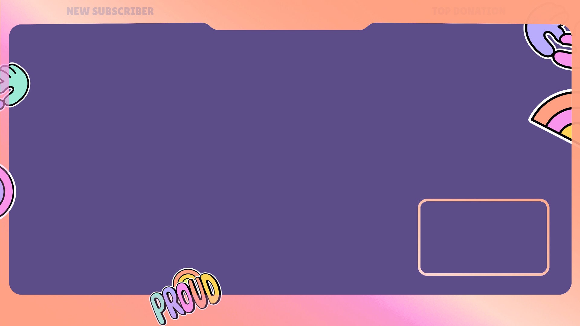 Animated Twitch Overlay LGBTQ Pride Month Rainbow Stream Pack Alerts ...