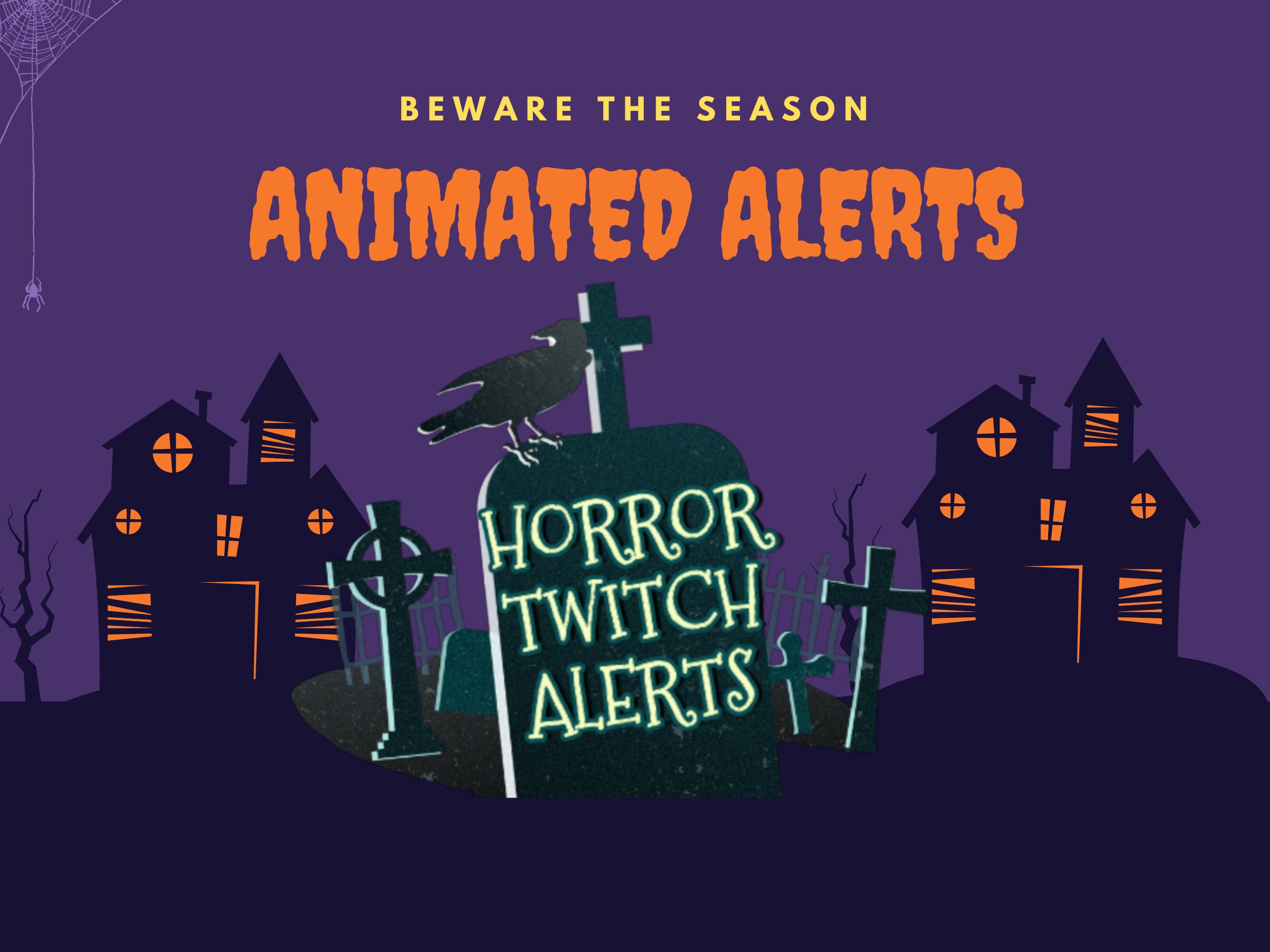 Animated Twitch Alerts Tombstone Goth Horror Design Stream - Etsy