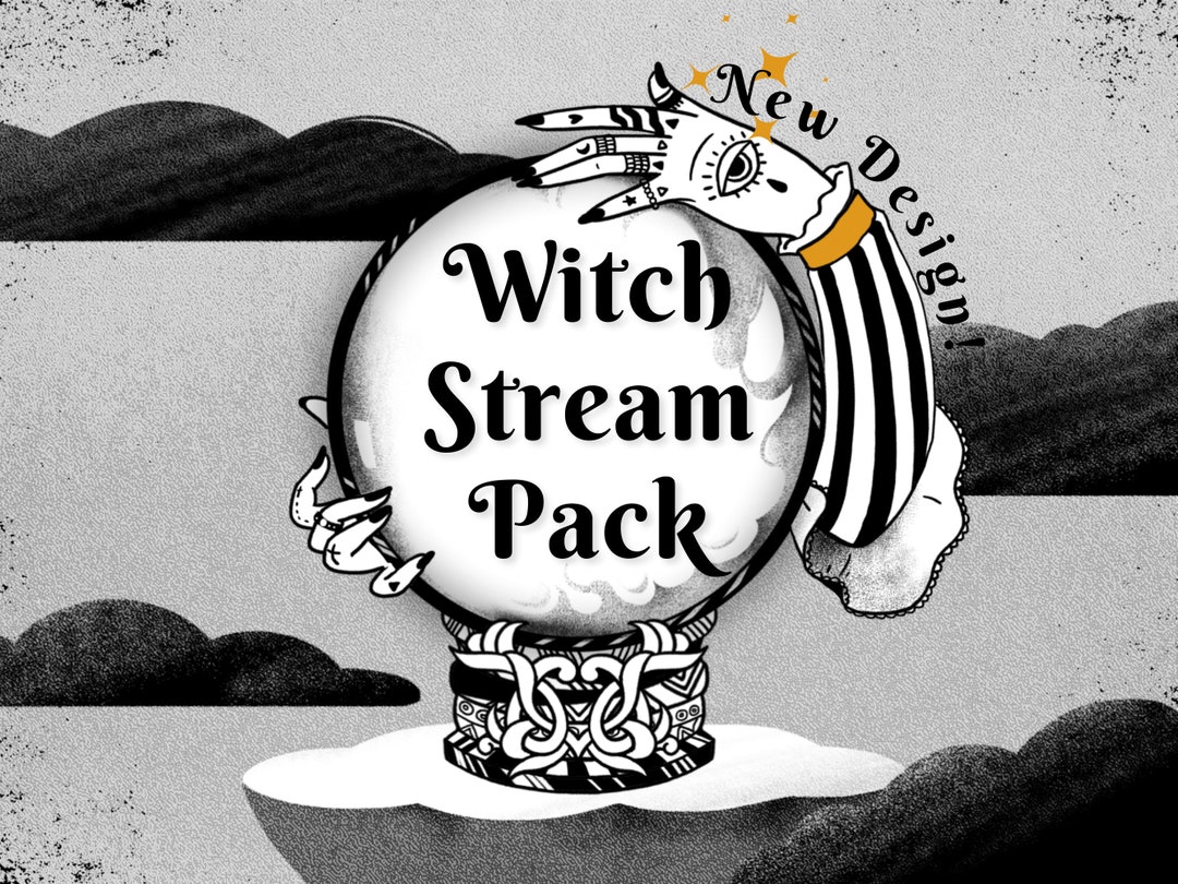 Animated Goth Witch Twitch Stream Overlay Pack - Etsy